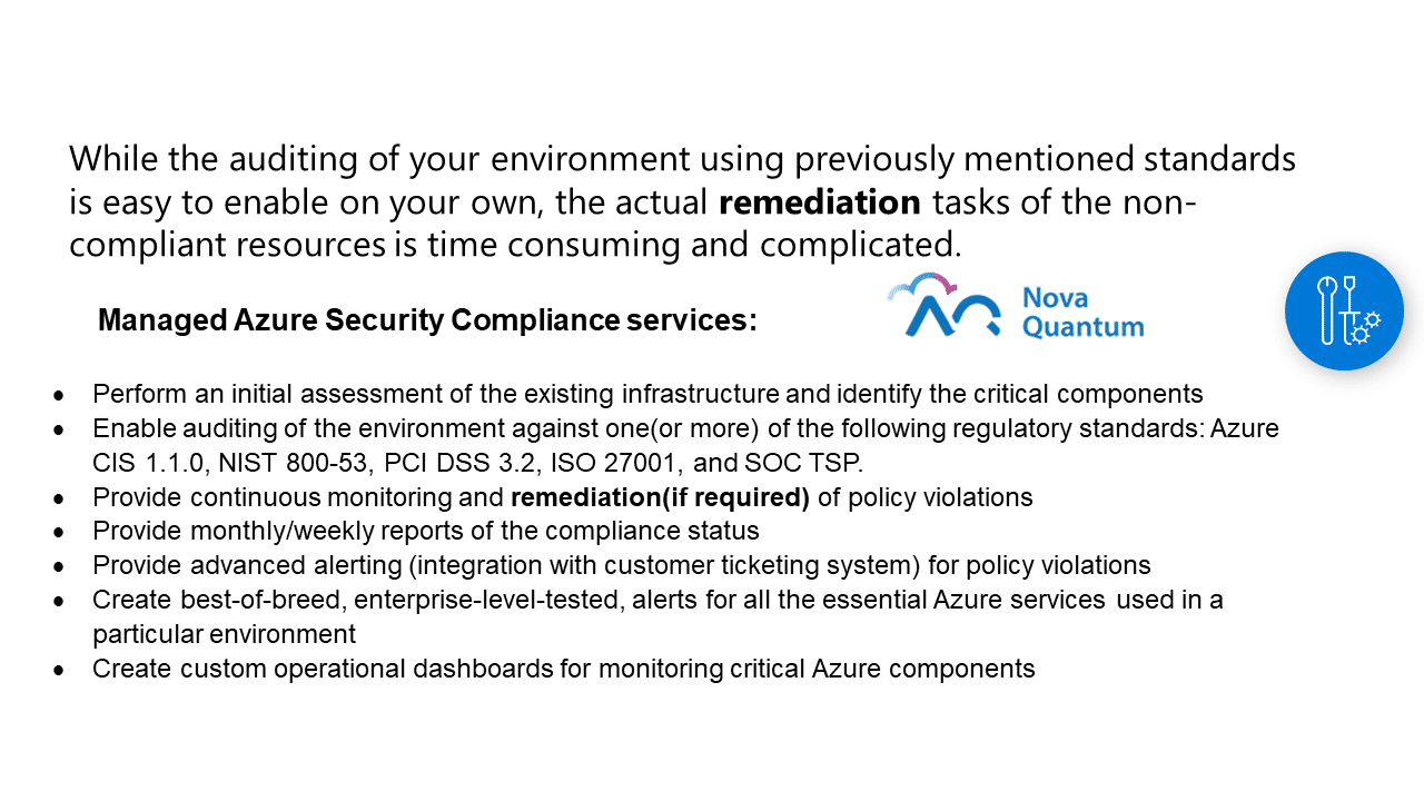 Azure Security standards | Managed Azure and GCP Security Services