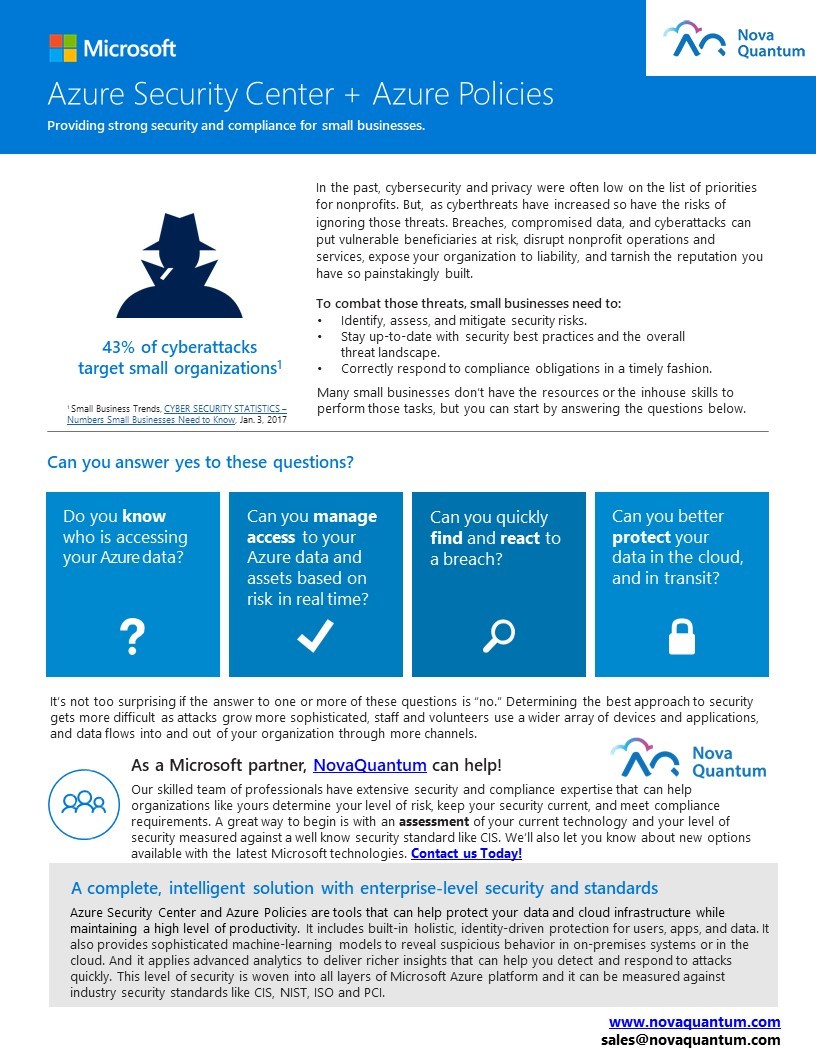 Azure Security Center, Policies | Managed Cloud Security